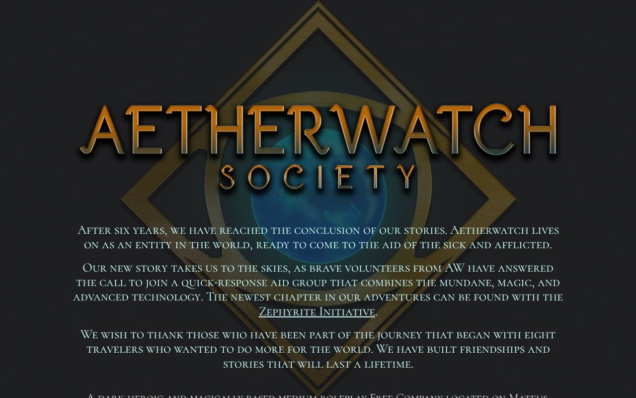 Aetherwatch Society
